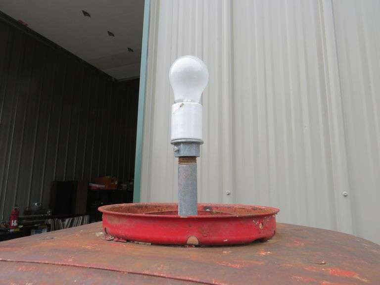 Old repurposed Mobilgas pump with shelves and a reproduction globe that ...