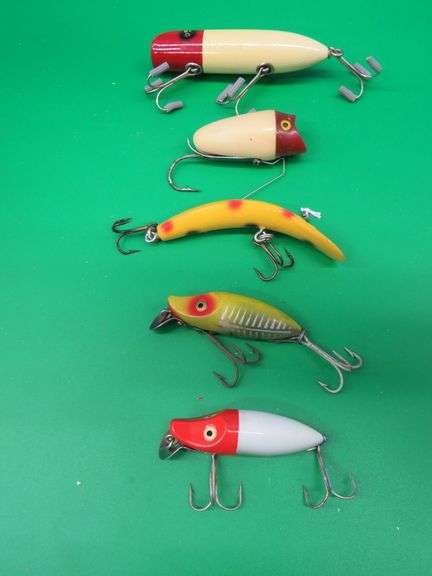 Helin T4 Flatfish, Heddon River Runt Spook Sinker, South Bend Bass ...