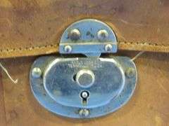 Vintage lead-lined box wrapped in leather - AAA Auction and Realty