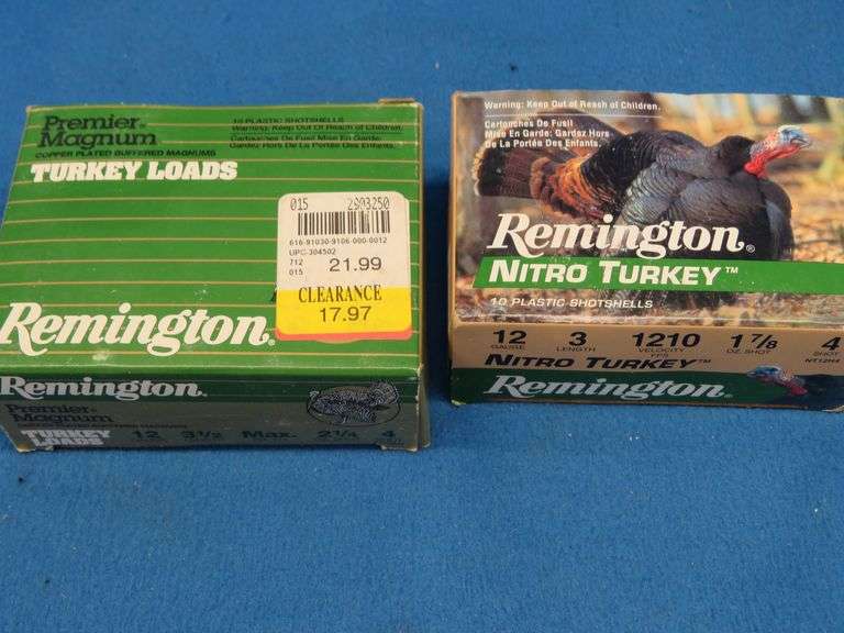 17 Remington 4-shot turkey loads. - AAA Auction and Realty
