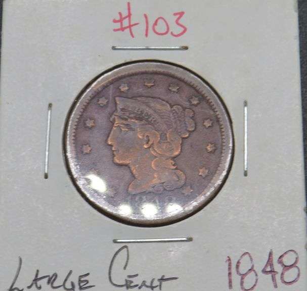 1848 Large Cent - AAA Auction and Realty