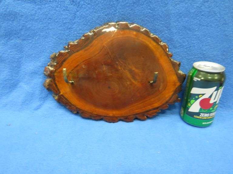 Five different hand-crafted tree slab display boards just waiting for ...