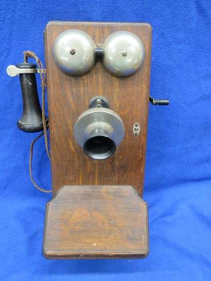Antique Western Electric old crank telephone patented July 17, 1894 and ...