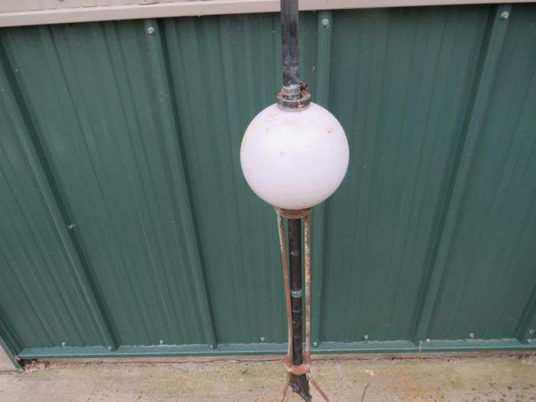 Antique lightning rod with intact glass ball. 72" tall. - AAA Auction ...