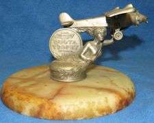 1927 Chevrolet radiator cap quota trophy on a marble base - AAA Auction ...