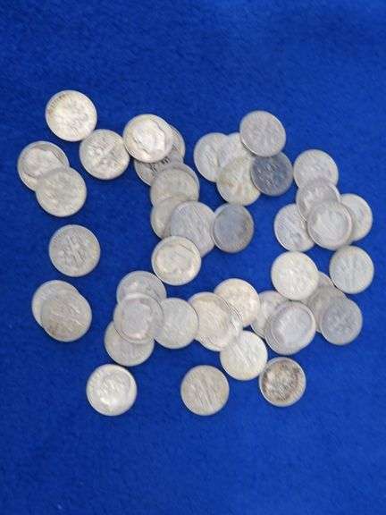 48 silver Roosevelt dimes - AAA Auction and Realty