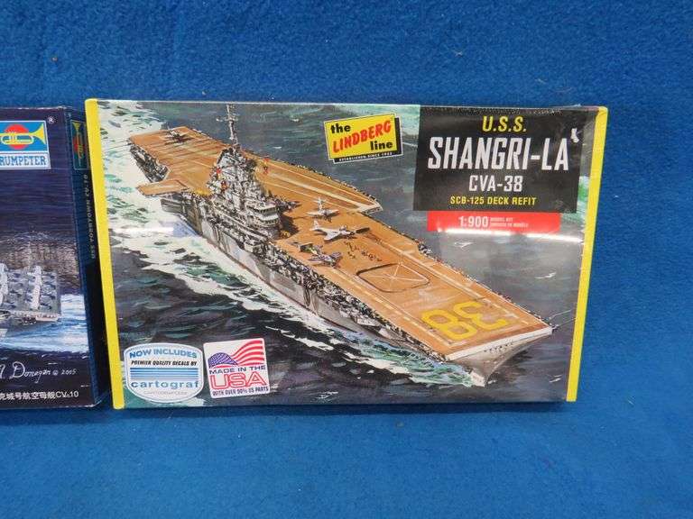 Two complete US Navy ship models. One still in factory wrap. - AAA ...