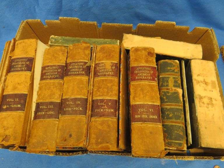 1889 American Biographies set of books in poor condition - AAA Auction ...