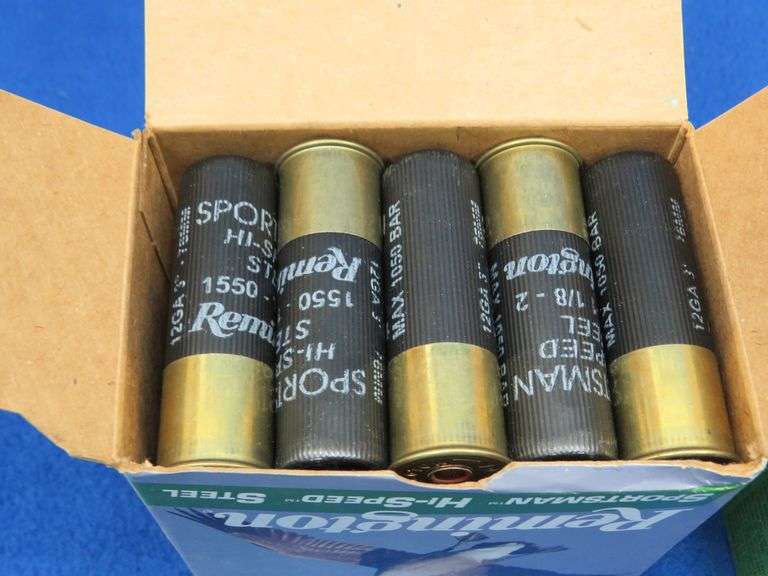 50 Remington 12-gauge, 2-shot, steel-shot rounds - AAA Auction and Realty