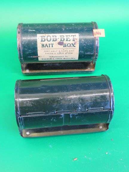 Two Bob-Bet Bait boxes - AAA Auction and Realty