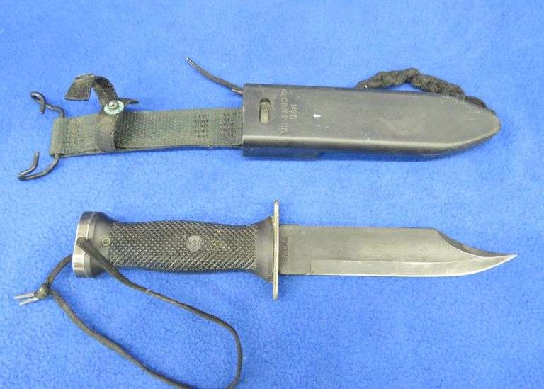 USN MK3 Mod 0 "Navy SEAL" knife with sheath, this is the original ...