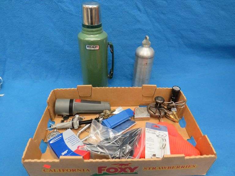 Stanley thermos, jewelers eye loop, Nebo laser pointer (needs batteries ...