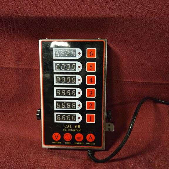 Yooyist CAL-6B 6 Channel Digital Kitchen Timer with Mount- Model ...