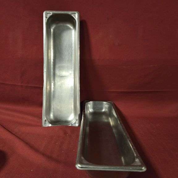 (2) Vollrath Super Pan Series Half Size Long 2-1/2" Deep Stainless ...