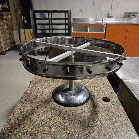 Stainless Steel Order Carousel - 23" x 23" x 13.5" - Acesbid