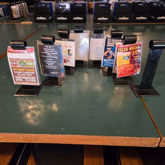 (8) Table Top Menu Holders - Acesbid