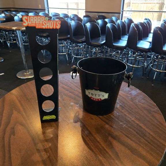 (1) Tott's Beer Bucket (1) Slrrrp Shots Gelatin Shot Display - 15 ...