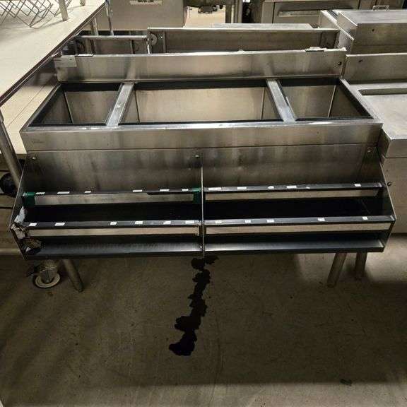 Glass Tender Triple Under Bar Ice Bin with Cold Plate and Double Speed ...