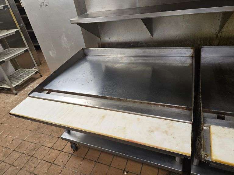 Vulcan 48" Extended Depth Flattop Griddle on Casters with Thermostatic ...