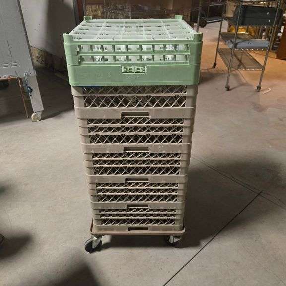 Ecolab Raburn Dishwasher Rack Cart with (6) Dishwasher Racks - Model ...