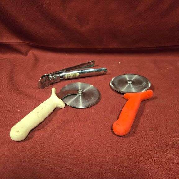 (2) Sani-Safe Dexter 4" Pizza Cutters - Model # P177A, (1) Stainless ...