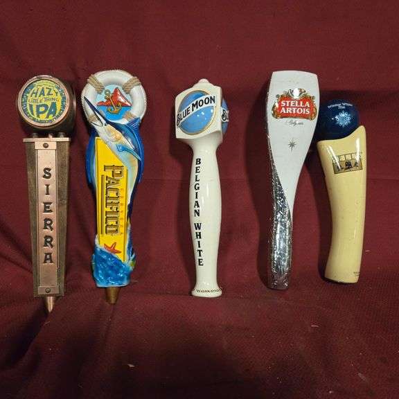 (5) Assorted Beer Tap Handles - Acesbid