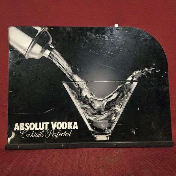 Absolute Vodka Sign - 24" x 18" - Acesbid