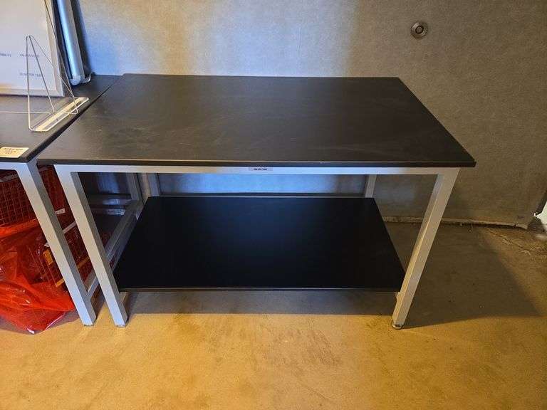 Steel Sentry Heavy Duty Work Table with Anti-Static Top and Undershelf ...