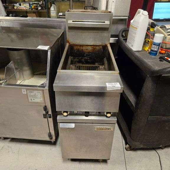 Anets Golden Fry 2 Basket Fryer - Model # MX-L4EX-AA - Natural Gas - 16 ...
