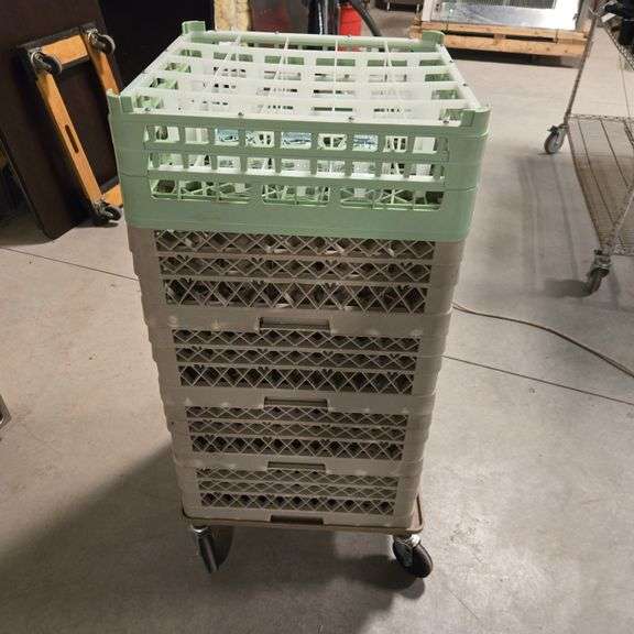 (4) Vollrath 25 Compartment Dishwasher Racks, (1) 25 Compartment Rack ...