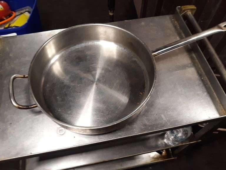 14" Stainless Steel Braising Pan - Acesbid