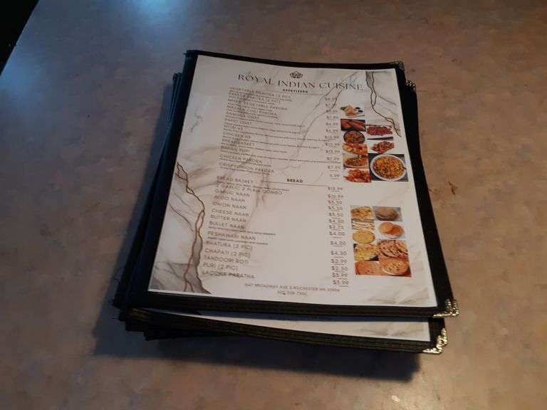 (8) Tri-Fold Menu Holders - Acesbid