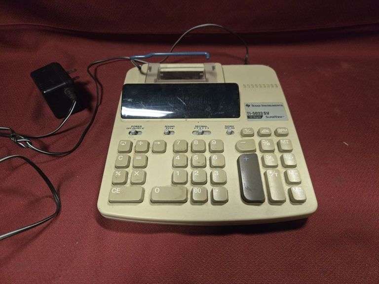 Texas Instruments Super View 12 Digit Office Calculator with Battery ...