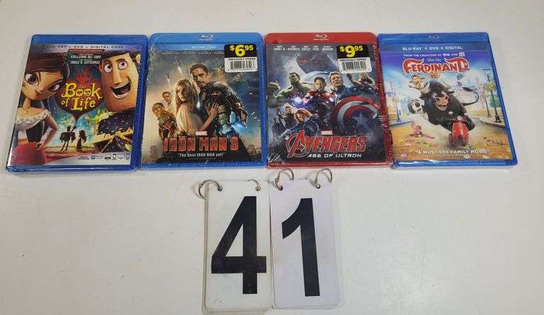 4 New Blu-Ray DVDs w/ Iron Man 3 ~ Avengers Age of Ultron - Adcock ...