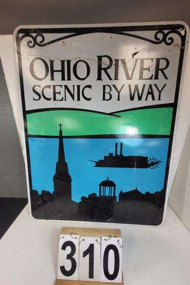 Ohio River Scenic By Way Signs 24" X 30" - Adcock Britz Auctions