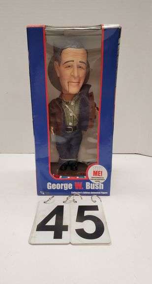 NIB George W. Bush Animated Figure - Adcock Britz Auctions