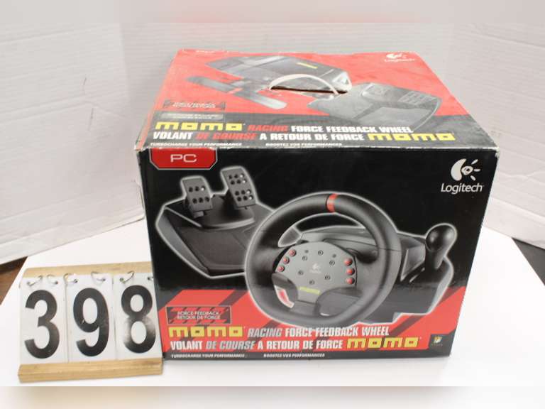 Momo Logitech PC Racing Wheel w/ Foot Pedals - Adcock Britz Auctions