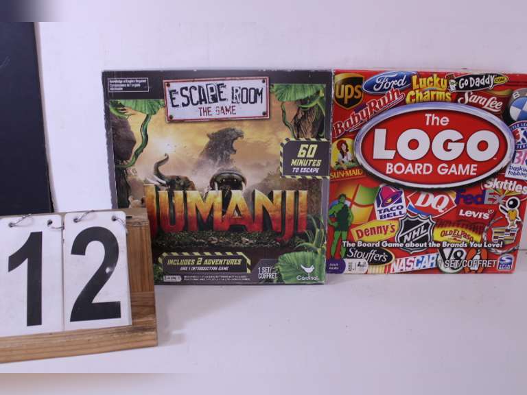2 Games The Escape Room Jumanji - The Logo Board Game - Adcock Britz ...