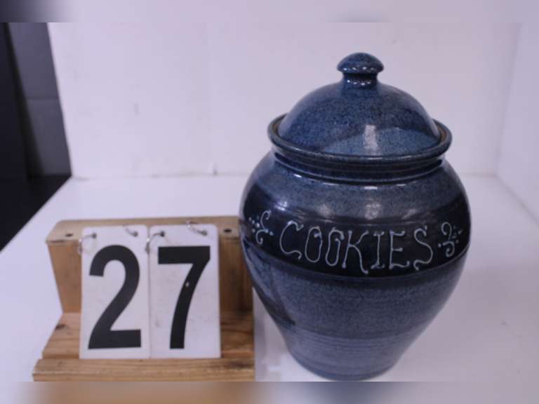 Blue Cookie Jar - Adcock Britz Auctions