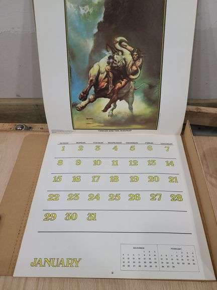 1978 Tarzan Calendar. 4a - Lil Dusty Online Auctions - All Estate ...