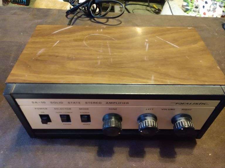 Realistic solid state stereo amplifier - Lil Dusty Online Auctions ...