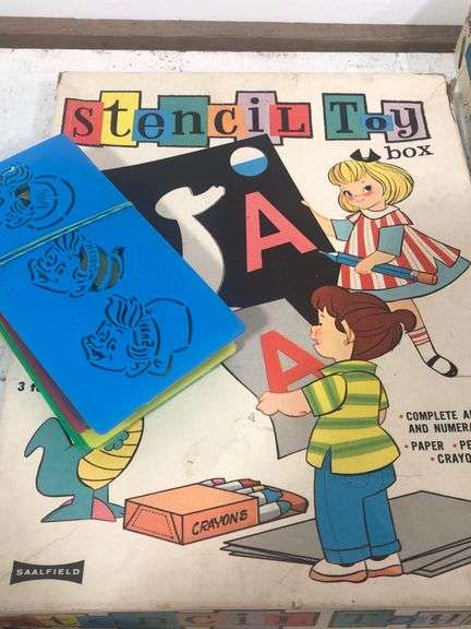 Stencil toy box in stencils 2c - Lil Dusty Online Auctions - All Estate ...
