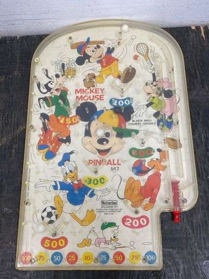 Mickey Mouse pinball game made by Wolverine Toy. 4c - Lil Dusty Online ...