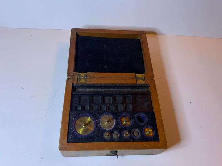 Box of Scale Weights & Stone - Lil Dusty Online Auctions - All Estate ...