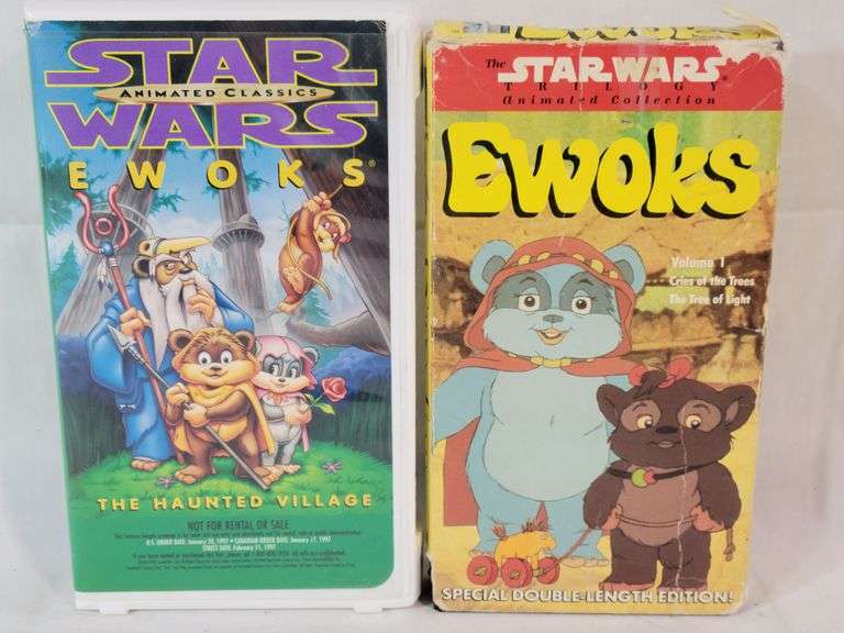 2 Star Wars Ewoks VHS Movies - Lil Dusty Online Auctions - All Estate ...