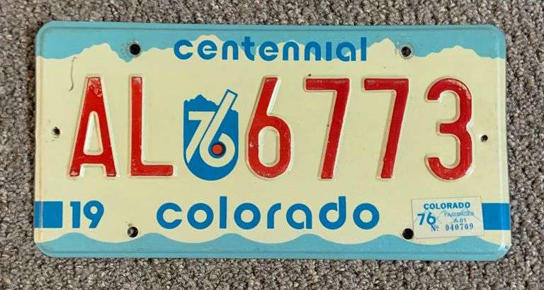Retro Colorado bicentennial license plate 1976 - Lil Dusty Online ...