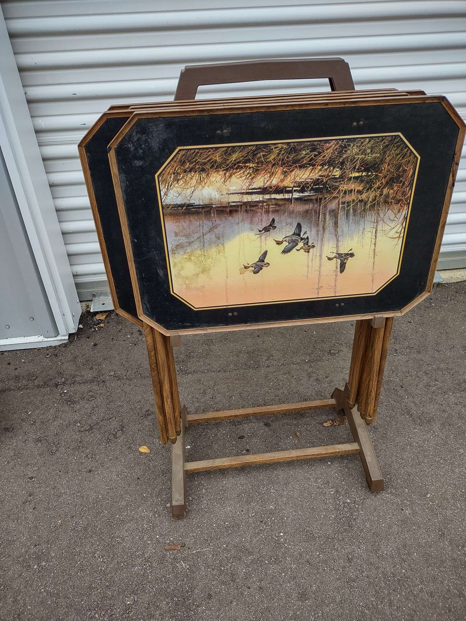 Vintage tv trays store