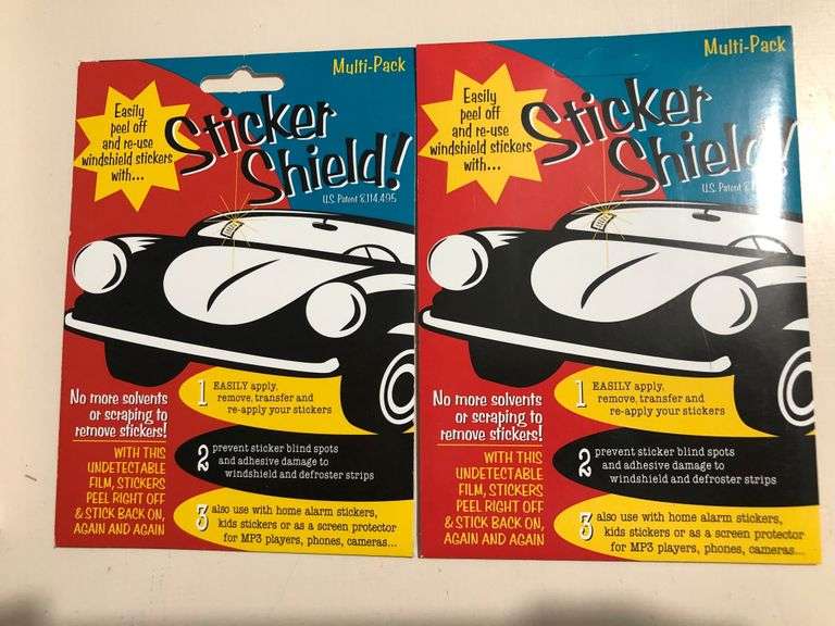 2 packs unopened sticker shield - Lil Dusty Online Auctions - All ...