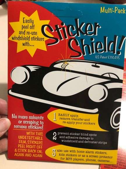 2 packs unopened sticker shield - Lil Dusty Online Auctions - All ...