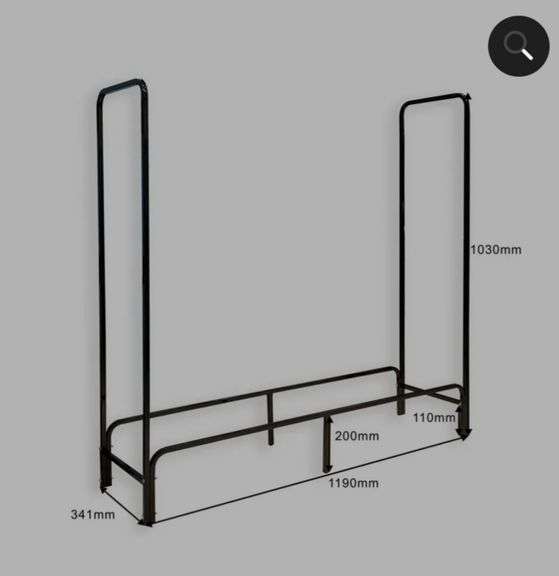 Firewood Storage Rack with Waterproof Cover (4 ft) NIB - Lil Dusty ...